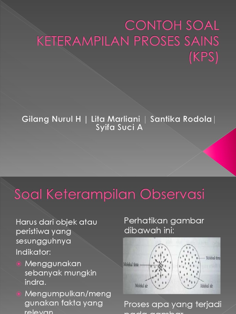 CONTOH SOAL KPS KElompok 4 - Evaluasi Pembelajaran Biologi | PDF