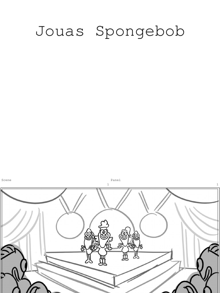 Spongebob Squarepants Storyboards | PDF | Food And Drink | Leisure
