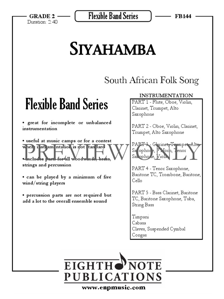 Siyahamba Orquestal | PDF | Musical Instruments | Music Technology