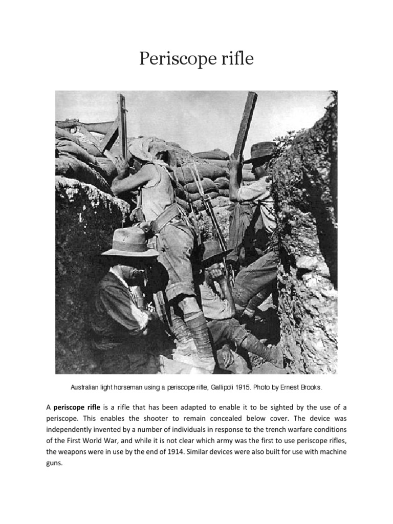Periscope Rifle | PDF | Rifle | Firearms
