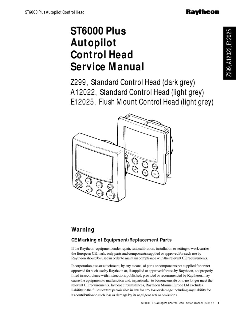 ST 6000 Plus Service Manual | PDF | Manufactured Goods | Electrical ...