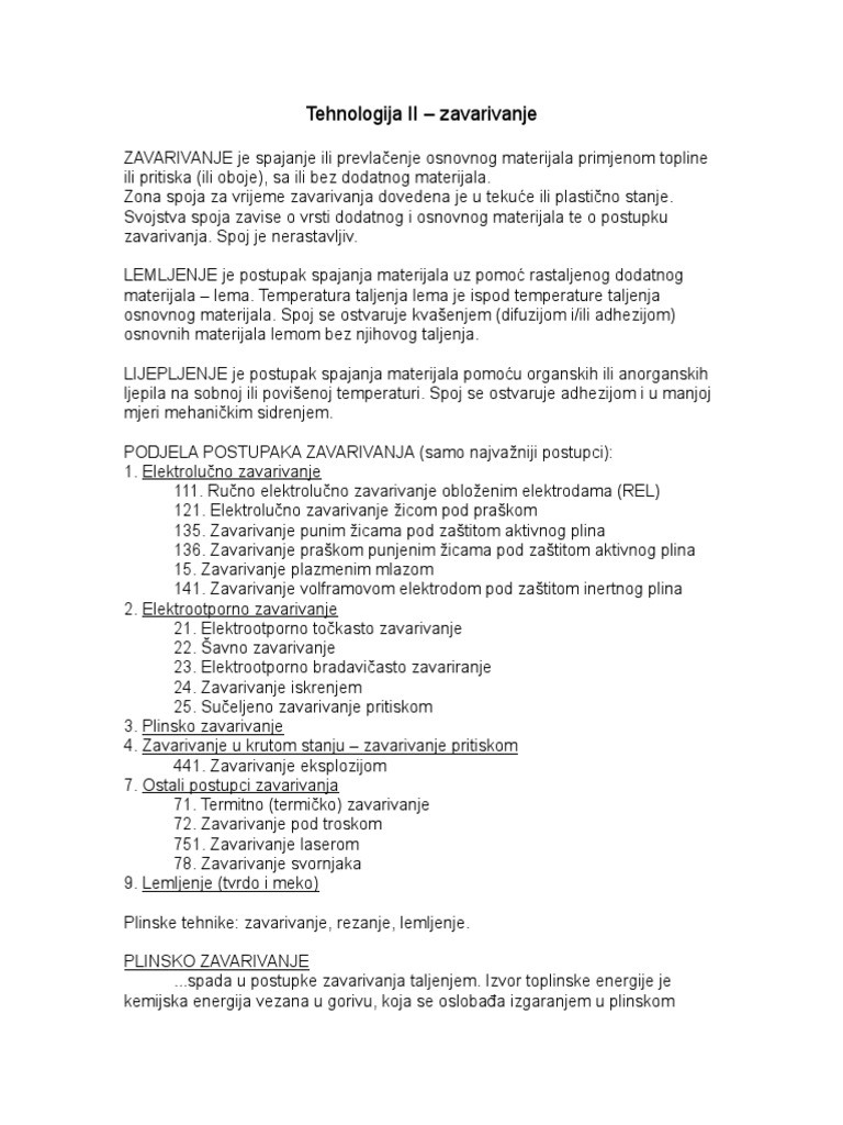 Zavarivanje Predavanja | PDF