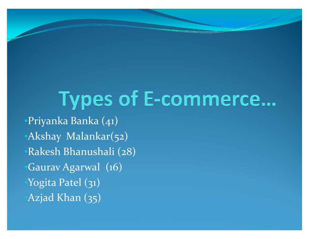 Types of E-Commerce Explained | PDF | E Commerce | Cyberspace