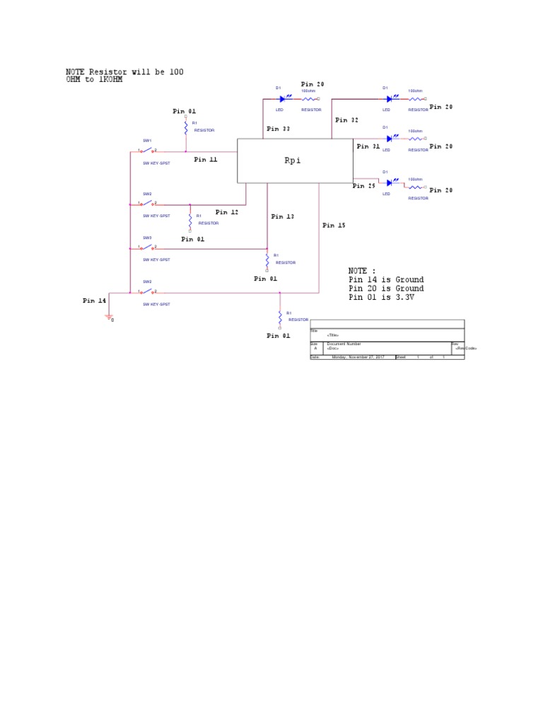 Schematic Rpi Connection | PDF | Electricity | Electrical Engineering