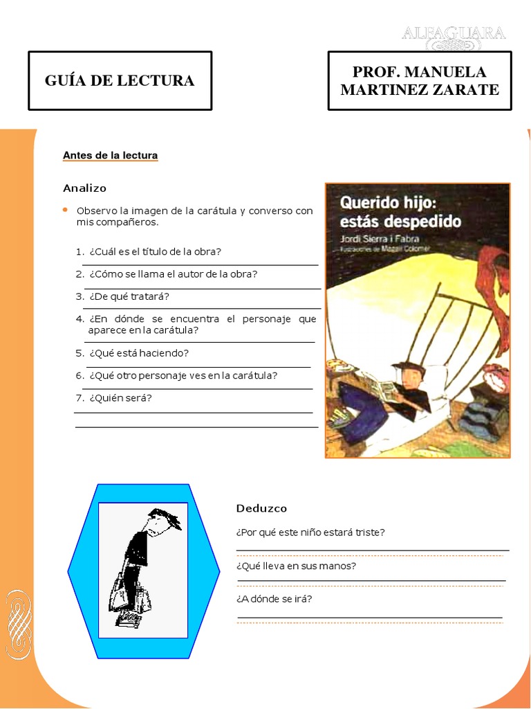 Guia de Lectura de Libro Prof Manuela | PDF