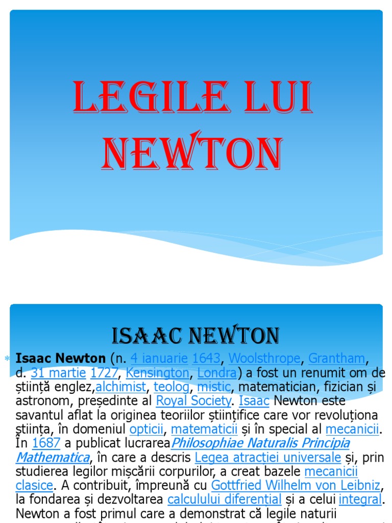 Legile Lui Newton | PDF