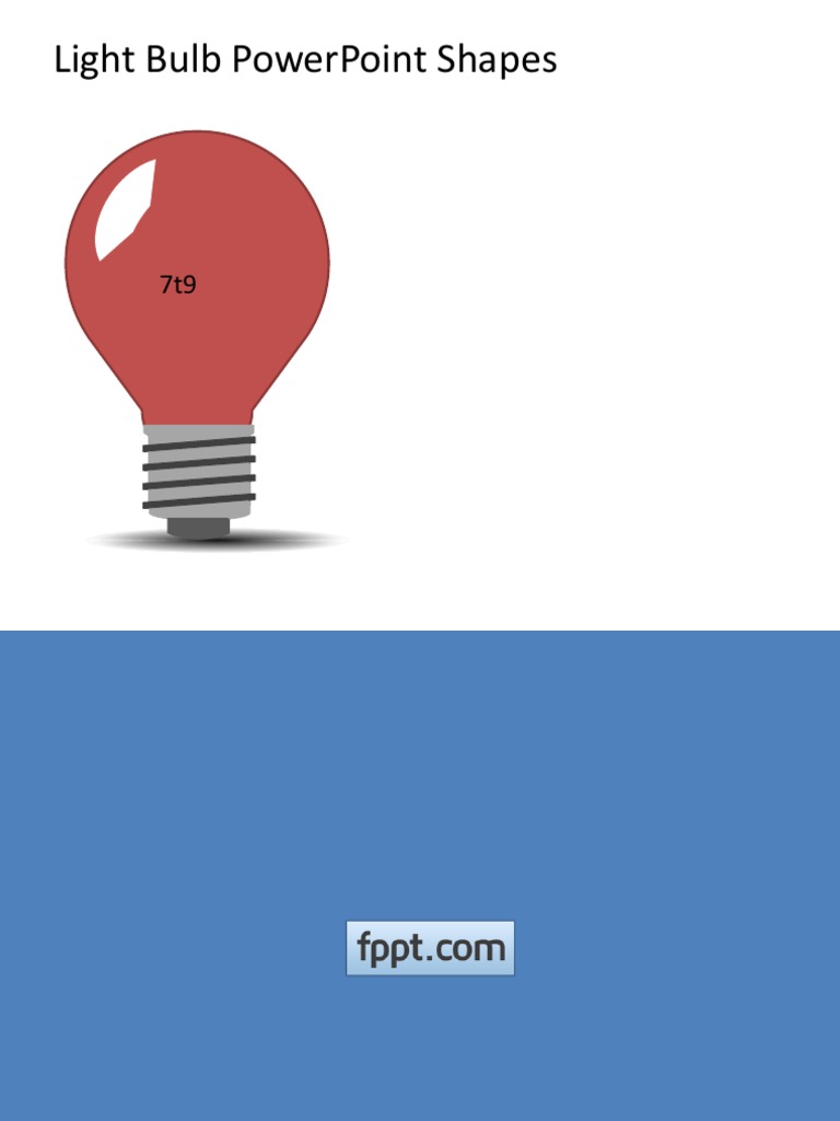 Light Bulb Powerpoint Shapes | PDF