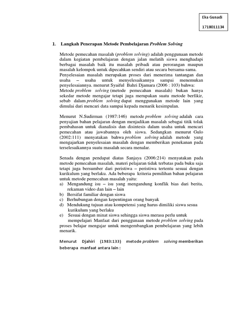 (Eka) Problem Solving, Decision Making & Teamwork | PDF