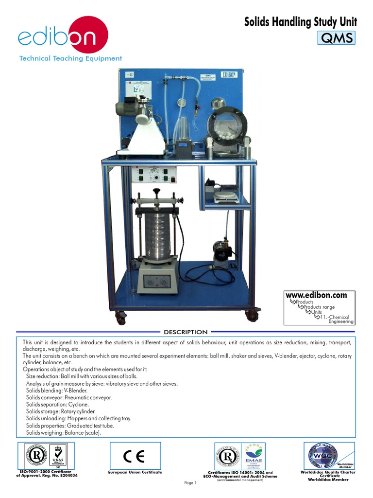 05 Solids Handling Study Unit | PDF | Mill (Grinding) | Solid