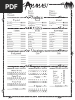 VTM V5 Character Sheet Template | PDF