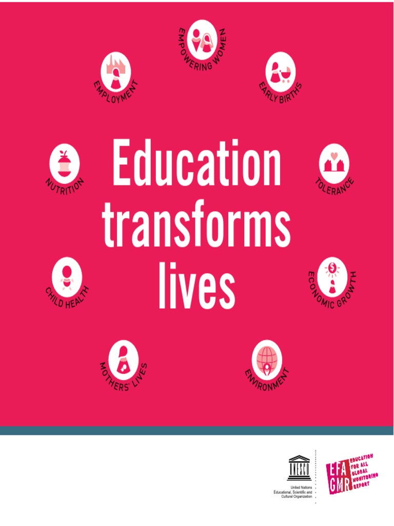 Education_transforms_lives_UNESCO_2013.pdf | Maternal Death | Poverty ...