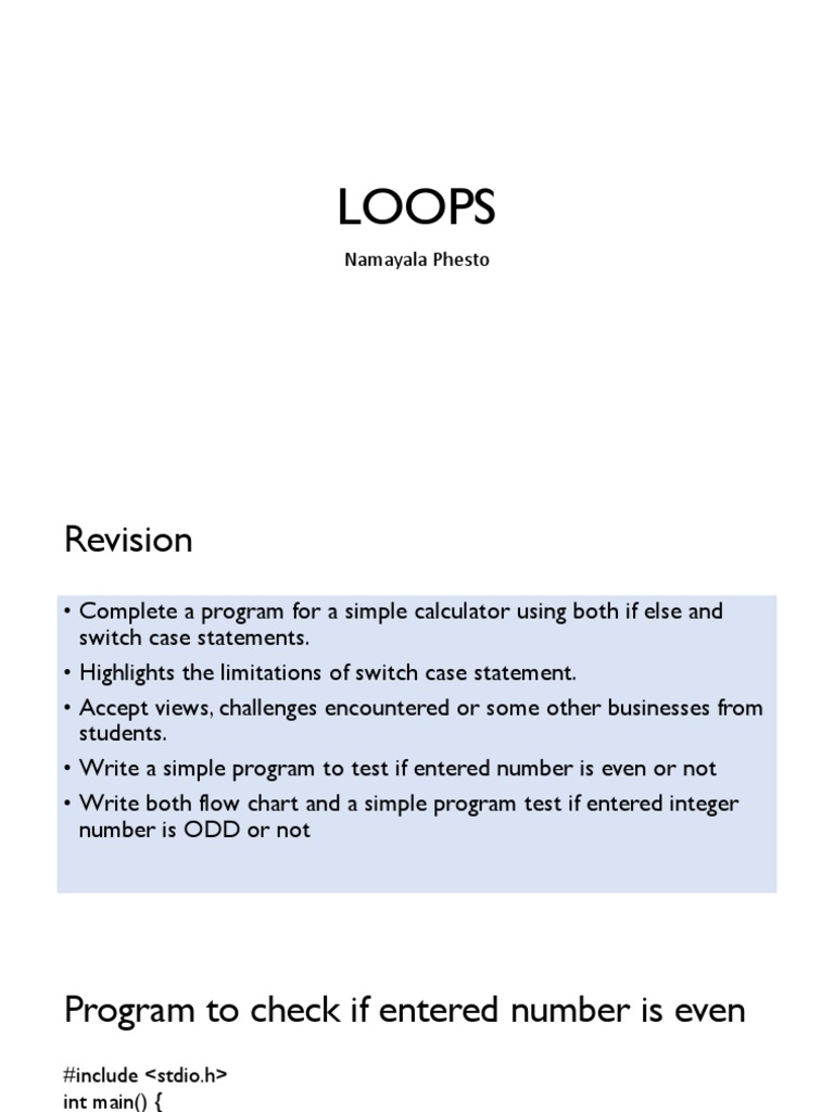 05 Loops | PDF | Control Flow | Software Development