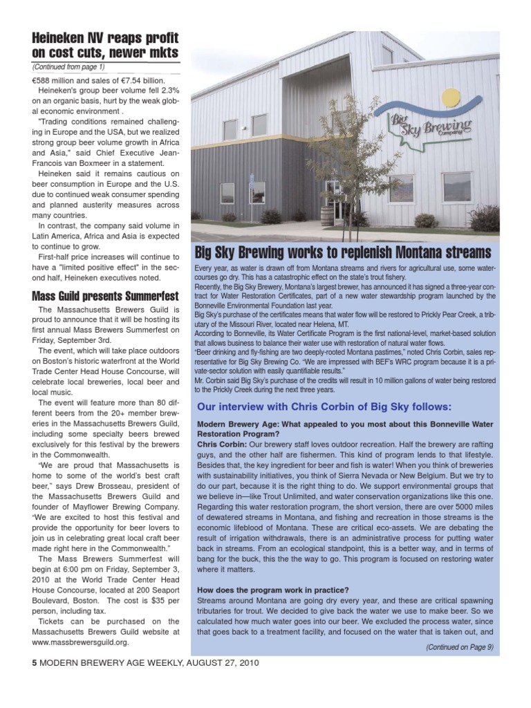 Modern Brewery Age Interview | PDF | Brewery | Beer