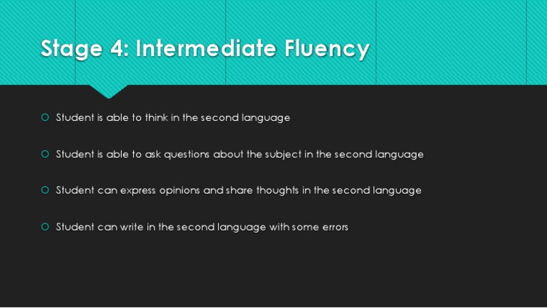 Intermediate Fluency | PDF