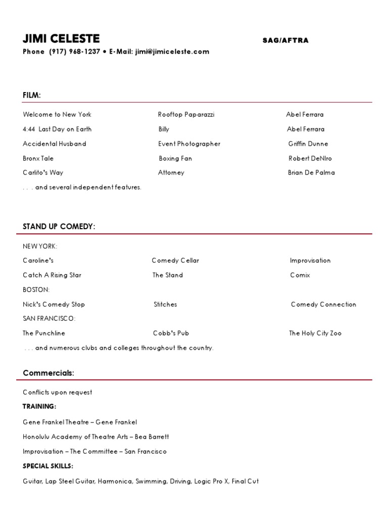 Jimi Celeste: Film | PDF