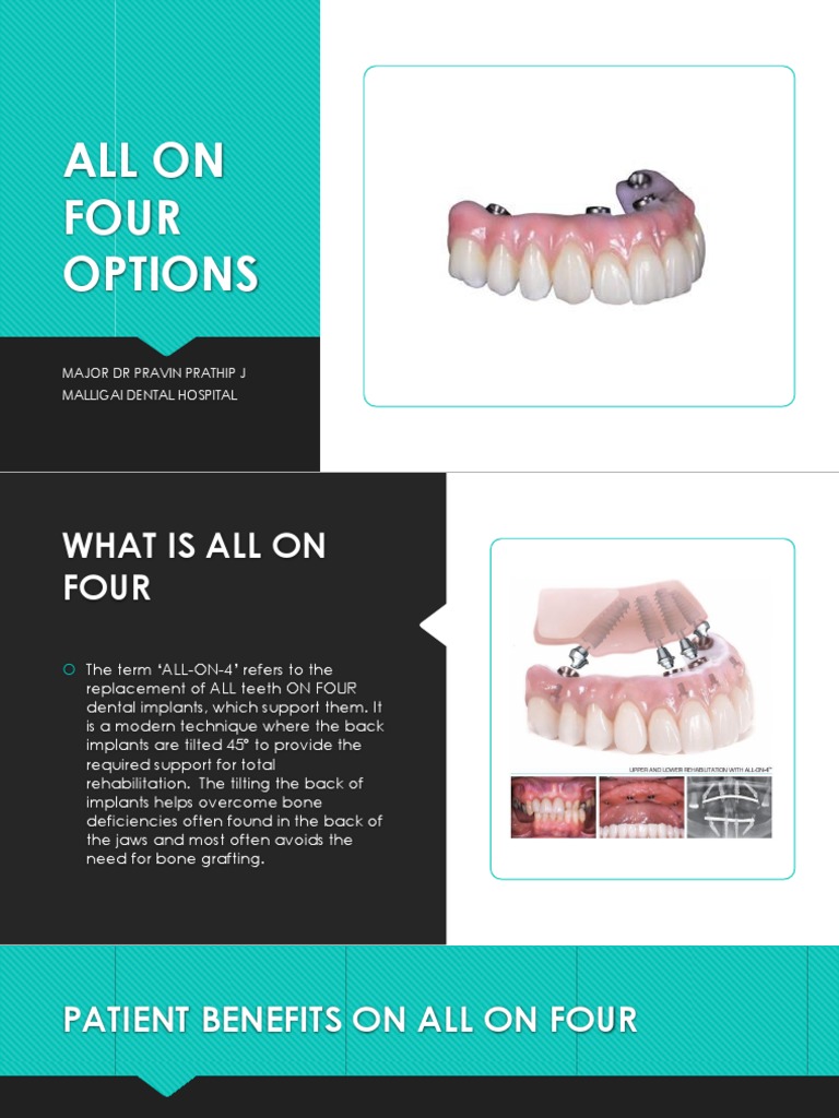 All On Four Presentation | PDF | Dental Implant | Dentistry Branches