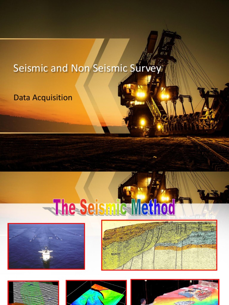 Seismic & Non Seismic Survey-Rev01 | PDF | Reflection Seismology | Sampling (Signal Processing)