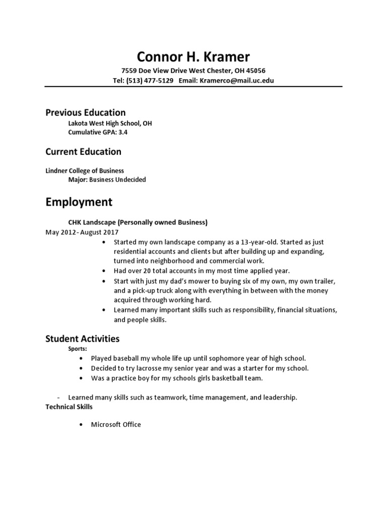 Connor Resume | PDF