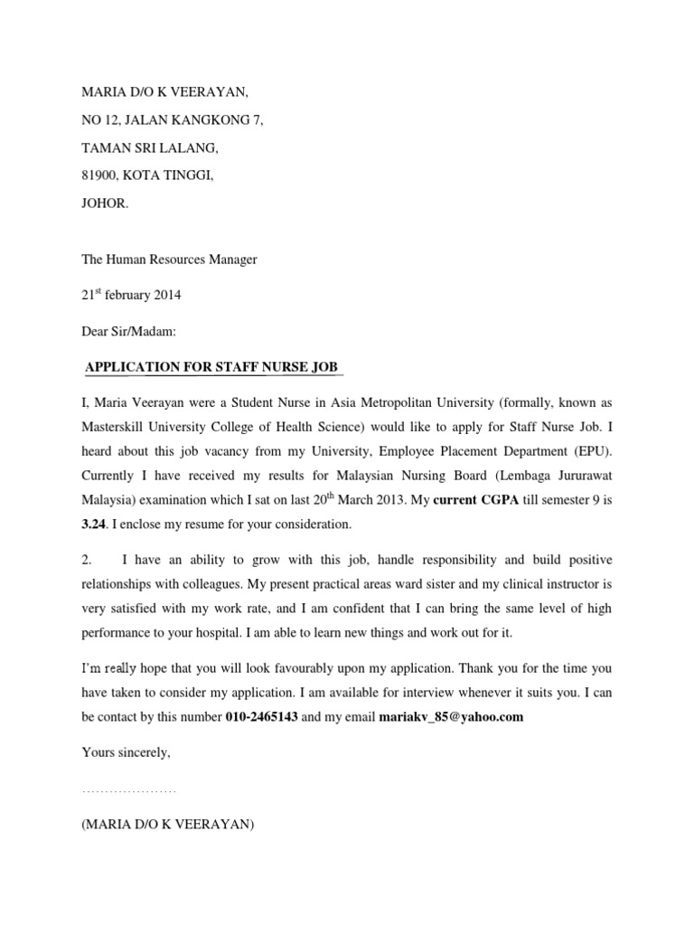 Resume Maria | PDF | Nursing | Medicine