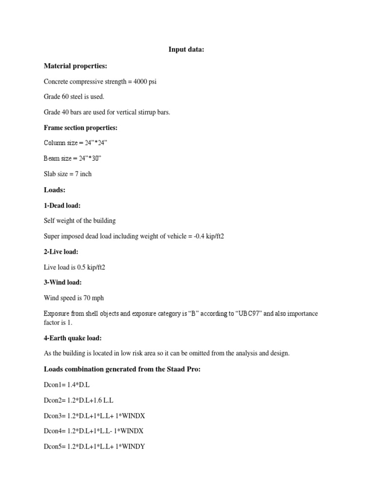 Input Data: Material Properties | PDF | Science & Mathematics ...