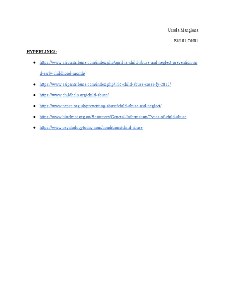 List of Hyperlinks | PDF