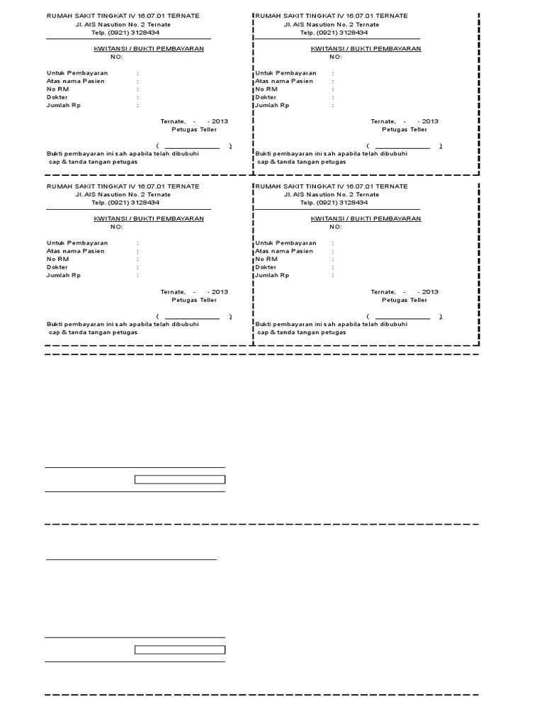 Kwitansi Rawat Jalan Baruu | PDF