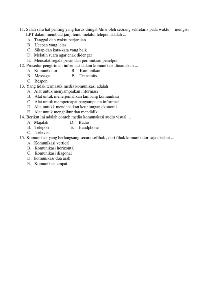 Soal Simkomdig 2 | PDF