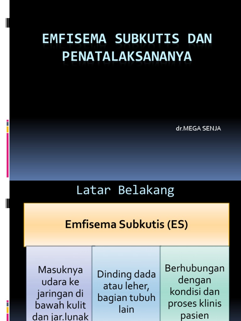 PP Emfisema Subkutis | PDF | Sains & Matematika