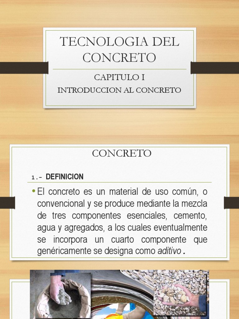 Definición - Composición Del Concreto | PDF | Hormigón | Cemento