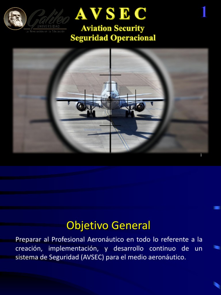 Avsec - Sesion 1 | PDF | Aeropuerto | Aviación