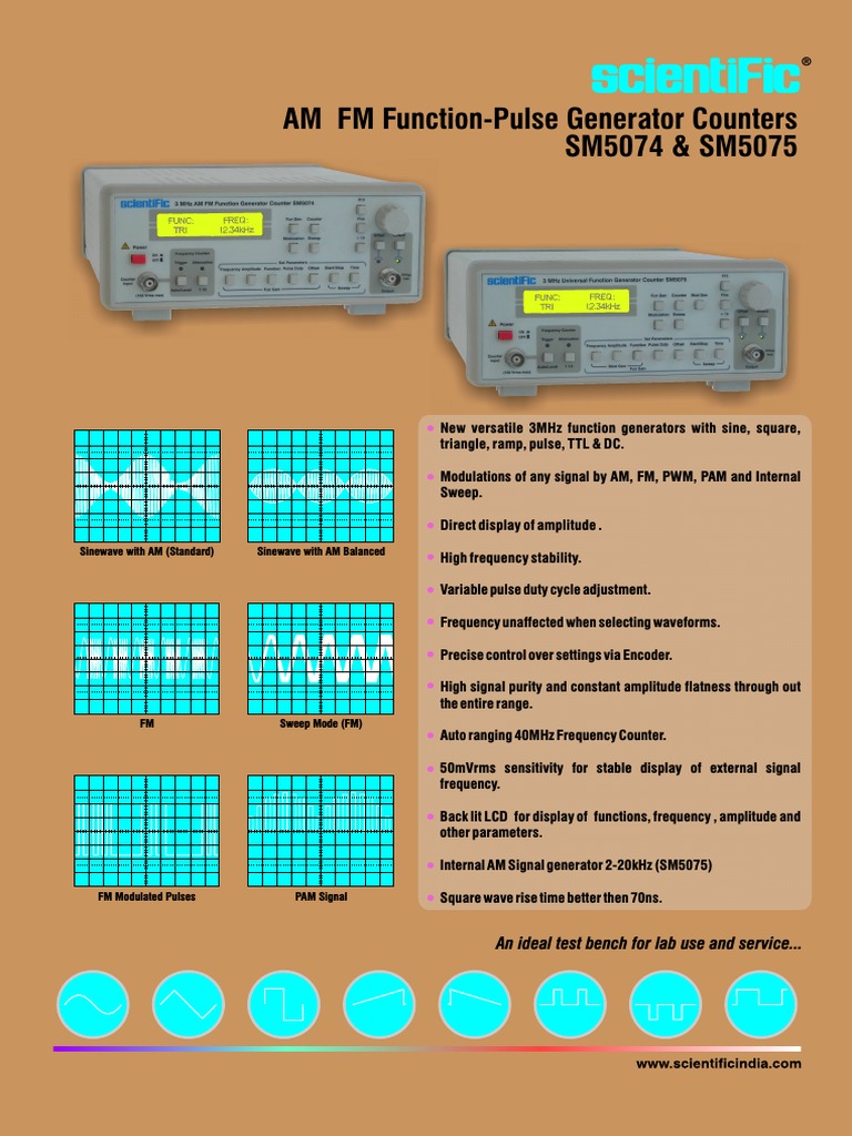 Function Generator | PDF | Frequency Modulation | Amplitude