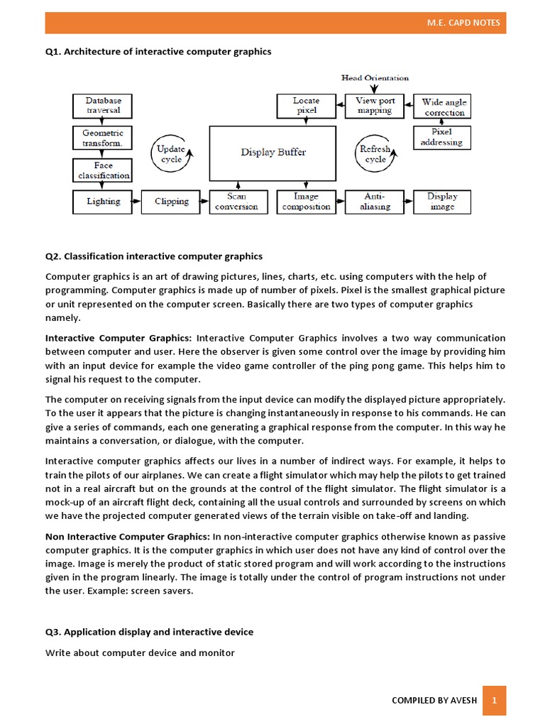 Cad Cam Notes Final | PDF | Finite Element Method | Graphics