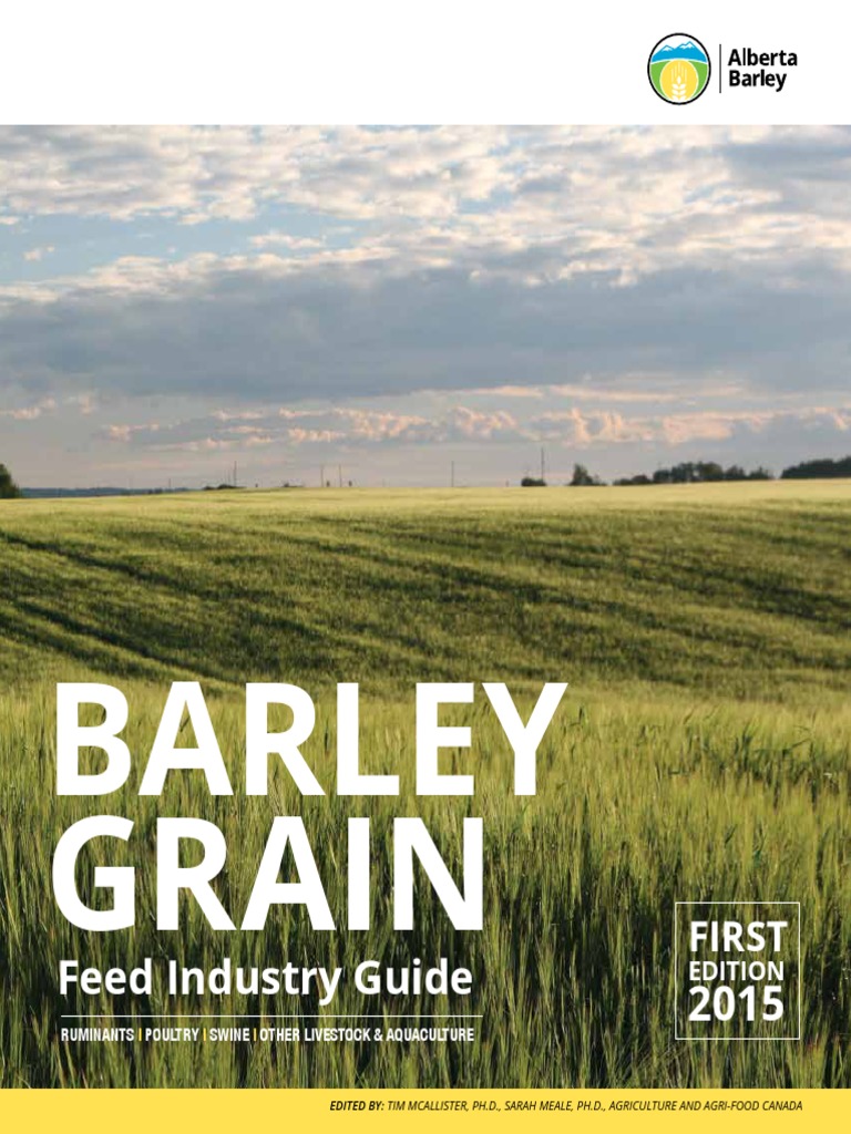 Barley Grain: Feed Industry Guide | PDF | Barley | Dietary Fiber