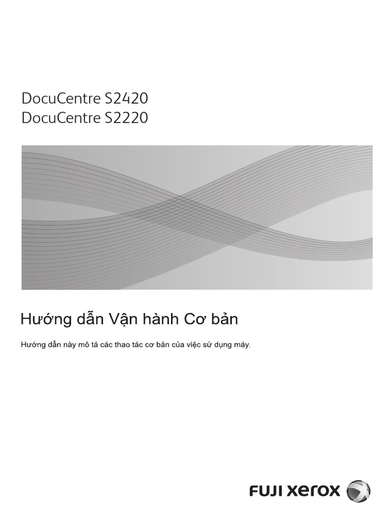 Huong Dan Su Dung May Photocopy Xerox s2420 - s2220 | PDF