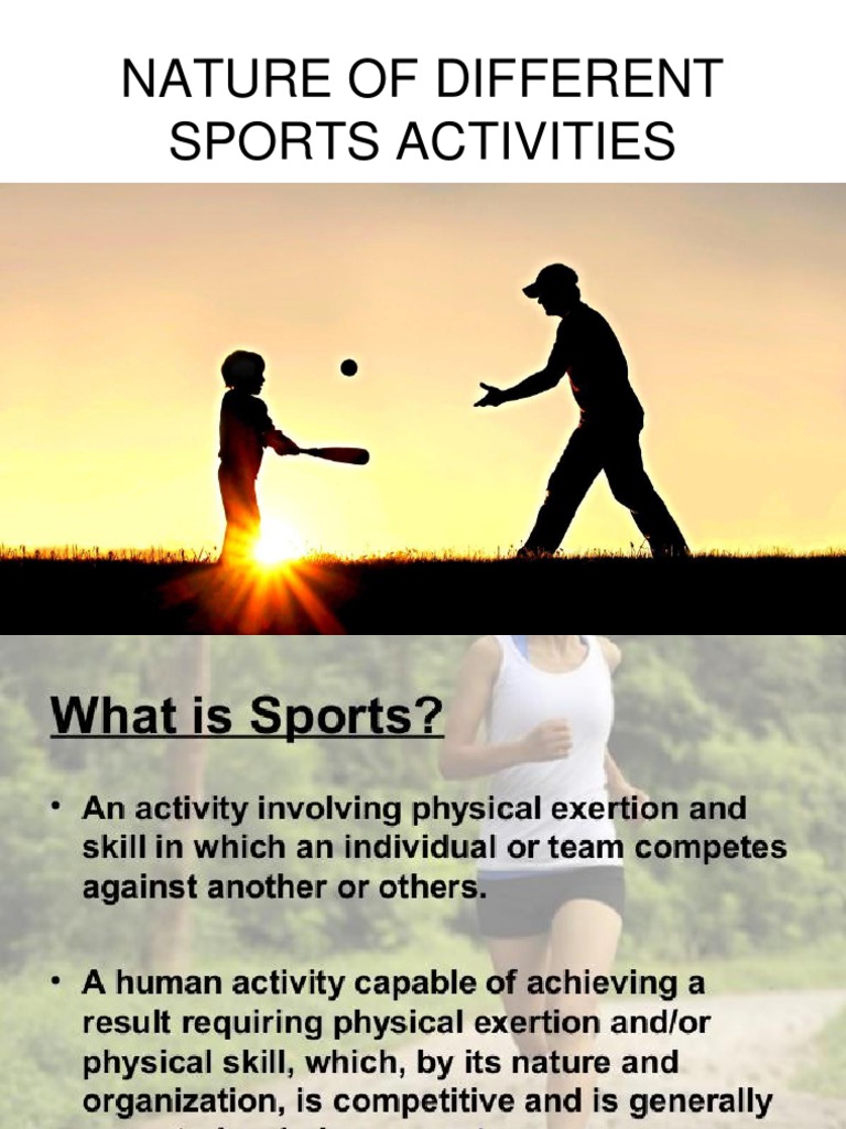 Nature of Different Sports Activities | PDF | Olympic Sports | Athletic ...