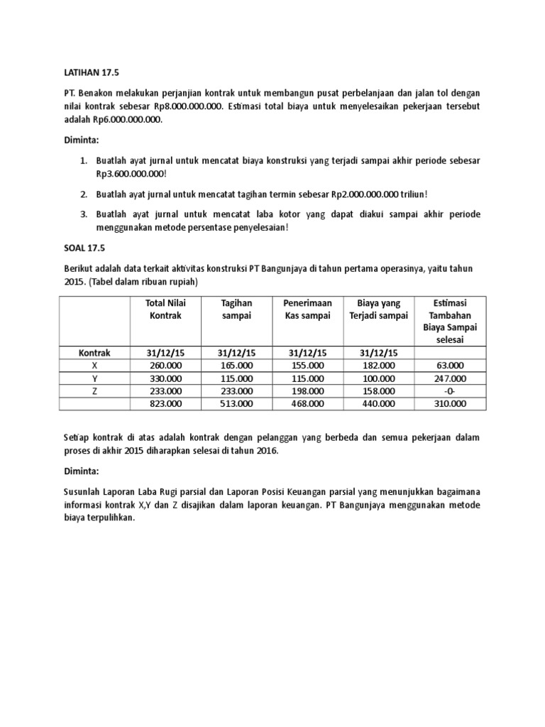 Contoh Soal AKL I | PDF
