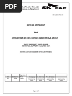Method Statement - Cementitious Grouting | PDF | Concrete | Pump