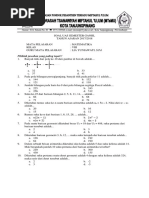 Pts Matematika SMP Kelas 8 Semester 1 | PDF