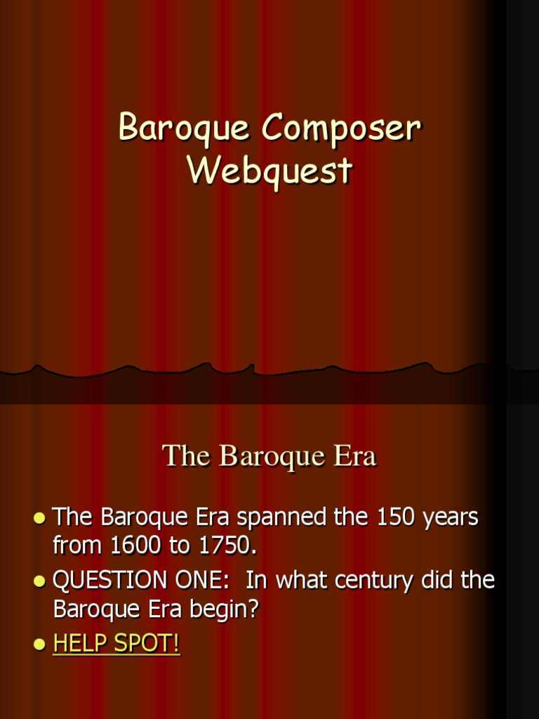 Baroque Composer Webquest Guide | PDF | George Frideric Handel ...