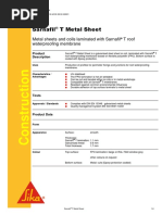 Sika-Trocal Metal Sheet Type S: Metal Sheets and Coils Laminated With ...