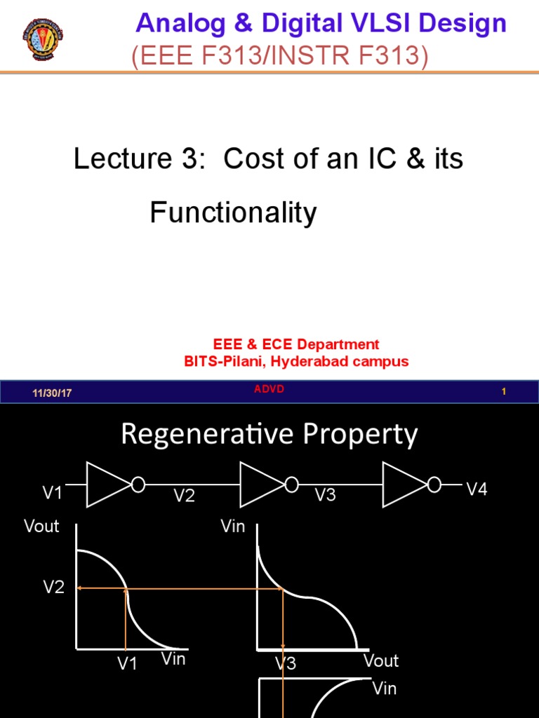 (EEE F313/INSTR F313) : Lecture 3: Cost of An IC & Its Functionality | PDF | Computers ...