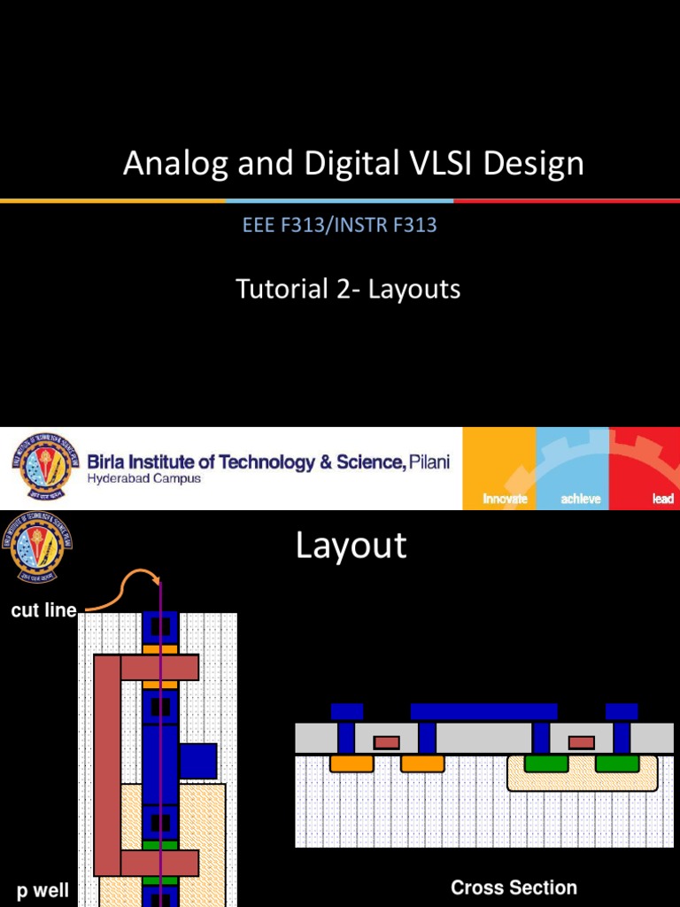 Analog and Digital VLSI Design: Tutorial 2-Layouts | PDF | Cmos ...