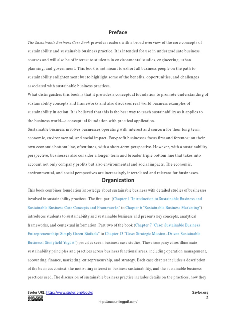 The Sustainable Business Case Book | PDF | Sustainable Business ...