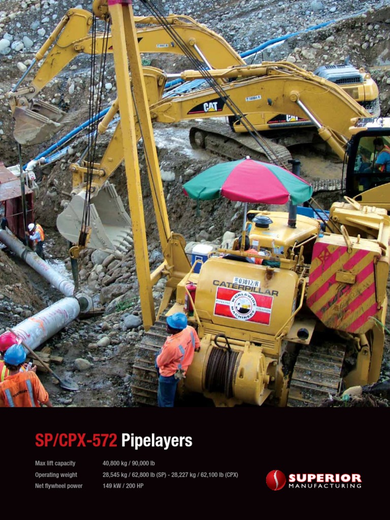 Especificacion de Side Boom 572 | Mechanical Engineering | Machines