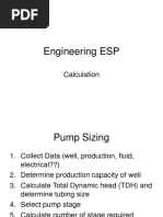 ESP Design Calculation PDF | PDF | Pressure | Casing (Borehole)