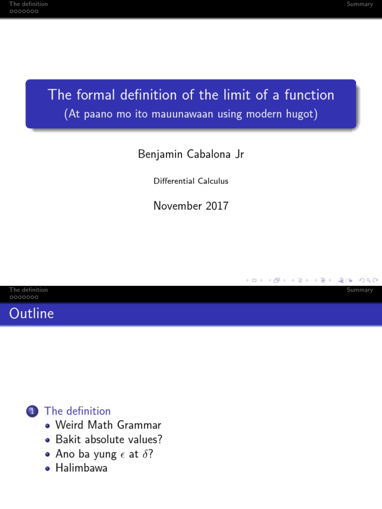Limit of A Function | PDF | Function (Mathematics) | Analysis