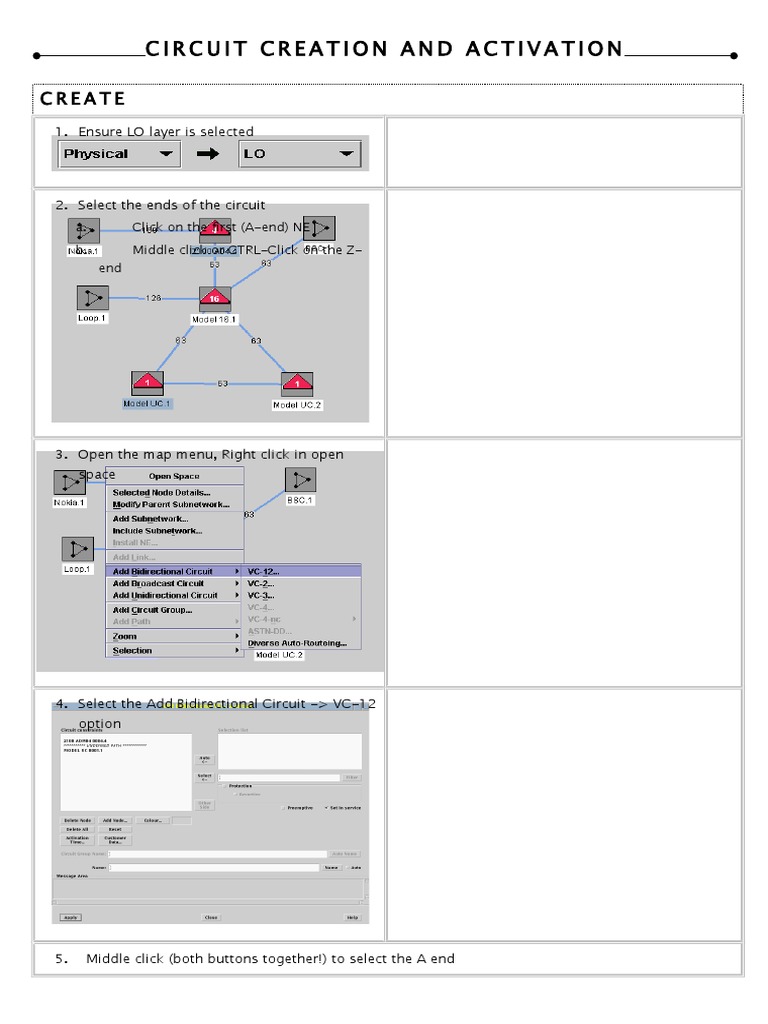 Circuit Creation and Activation: Create | PDF | Computer Networking ...