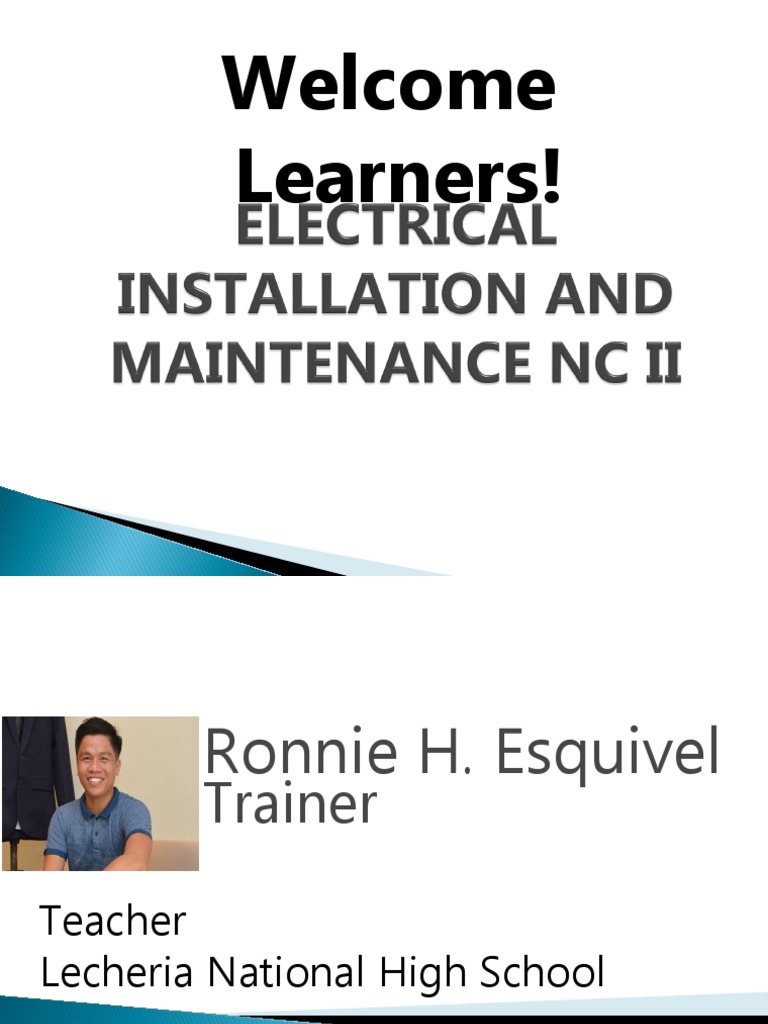 Orientation EIM NC II | PDF | Educational Assessment | Electrical Wiring