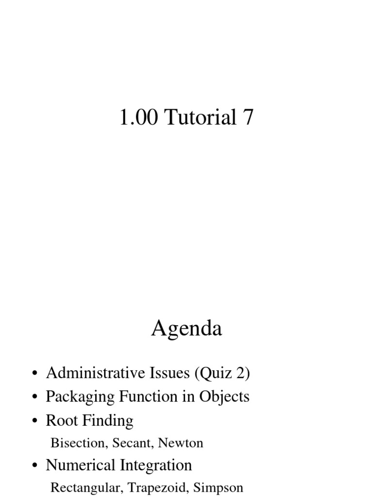 1.00 Tutorial 7 | PDF | Interface (Computing) | Trigonometric Functions