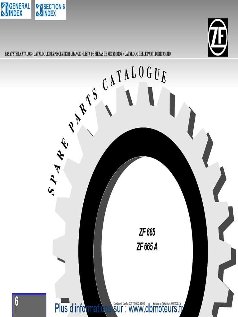 Manual Partes ZF-665 PDF | PDF